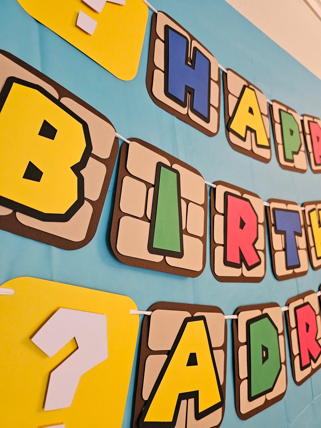 Super Mario Birthday, Mario Banner, Mario Birthday, Super Mario - Etsy