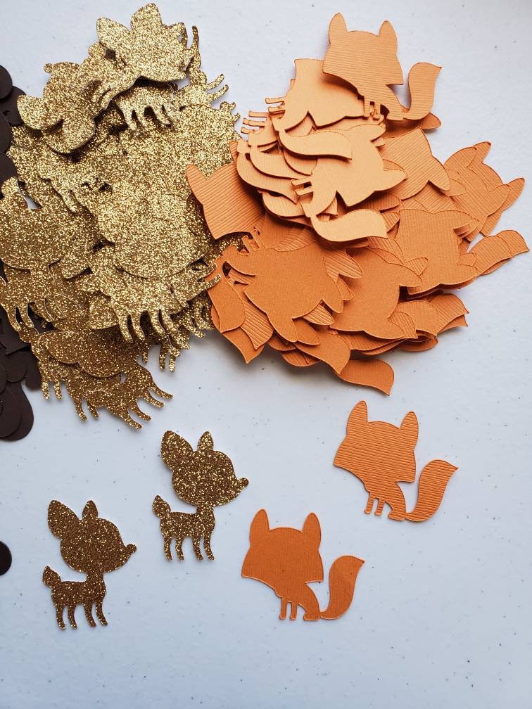 Woodland Confetti Forest Animals Baby Shower Woodland Theme - Etsy