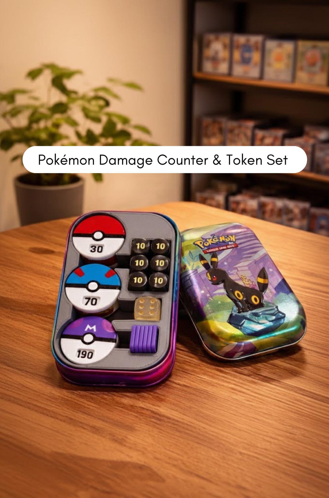 Pokemon TCG Damage Counter & Token Set - Etsy