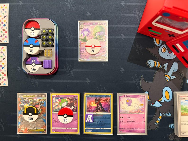 Pokemon TCG Damage Counter & Token Set - Etsy