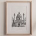 Karlskirche Cathedral Drawing, Vienna Austria, St. Charles Church ...