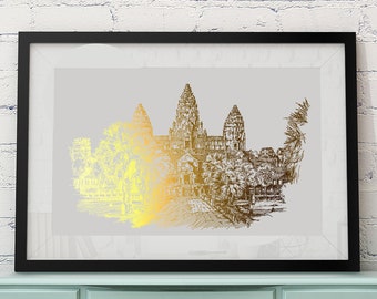Angkor Wat Art - Etsy