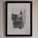 Florence Architecture Print, Florence Italy Cathedral Drawing, Pen and ...