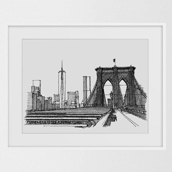Brooklyn Bridge Drawing