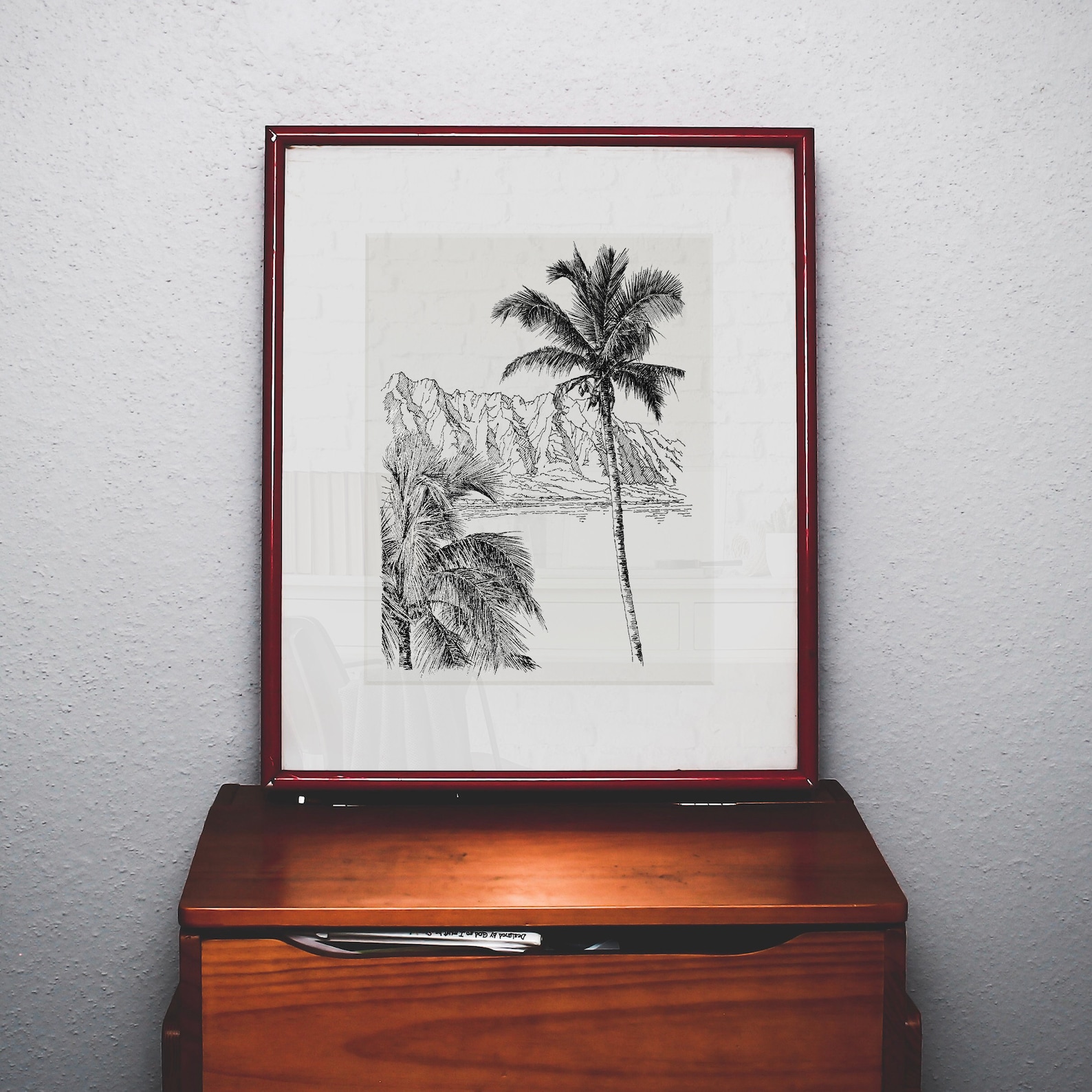 Hawaii Wall Art Original Drawing Hawaii Maui Beach Themed - Etsy