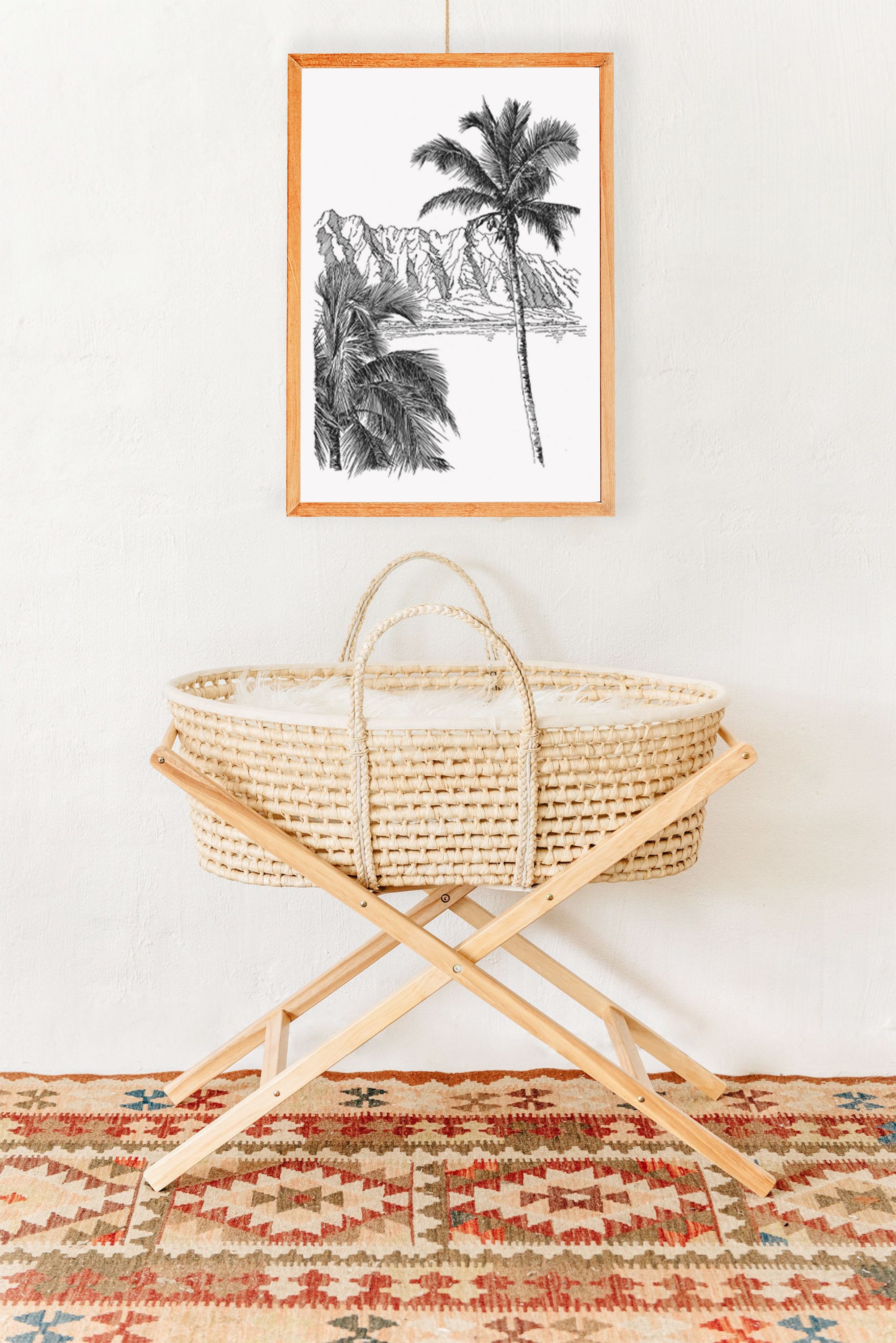 Hawaii Wall Art, Original Drawing, Hawaii Maui Beach Themed Decor ...