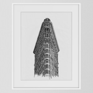Flatiron Building Art, Unique Architecture Print, New York City Wall ...
