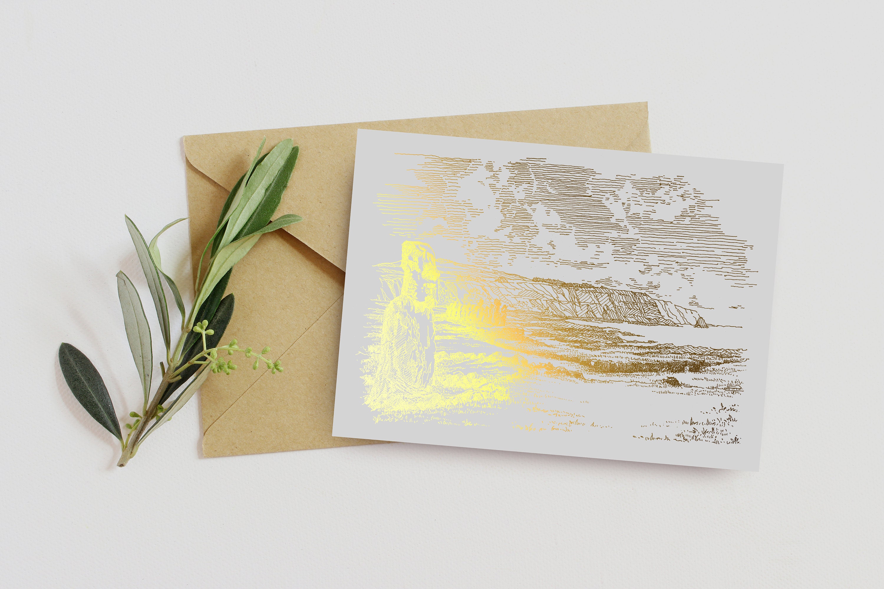 Easter Island Moai Statue Wall Art, Gold Foil Print, Easter Island Head ...