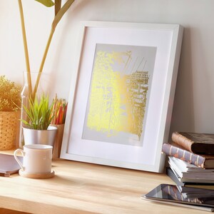 Tokyo Gold Foil Print, Tokyo Street Art, Japanese Street, Japan Travel ...