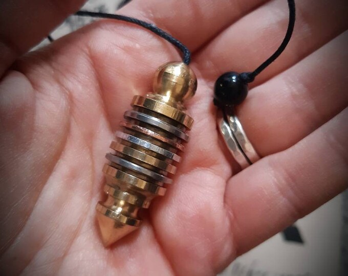 PENDULUM 7 METALS, Osiris Pendulum, Metal Pendulum for Dowsing. - Etsy