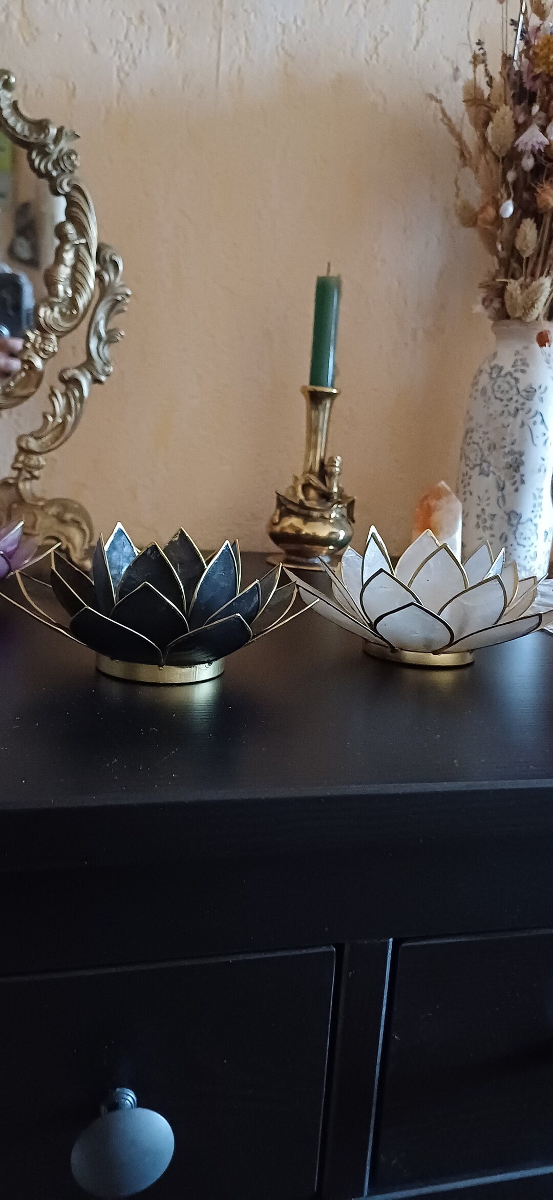 LOTUS PHOTOPHORE, Lotus Candle Holder, Candle Holder for Spiritual and ...