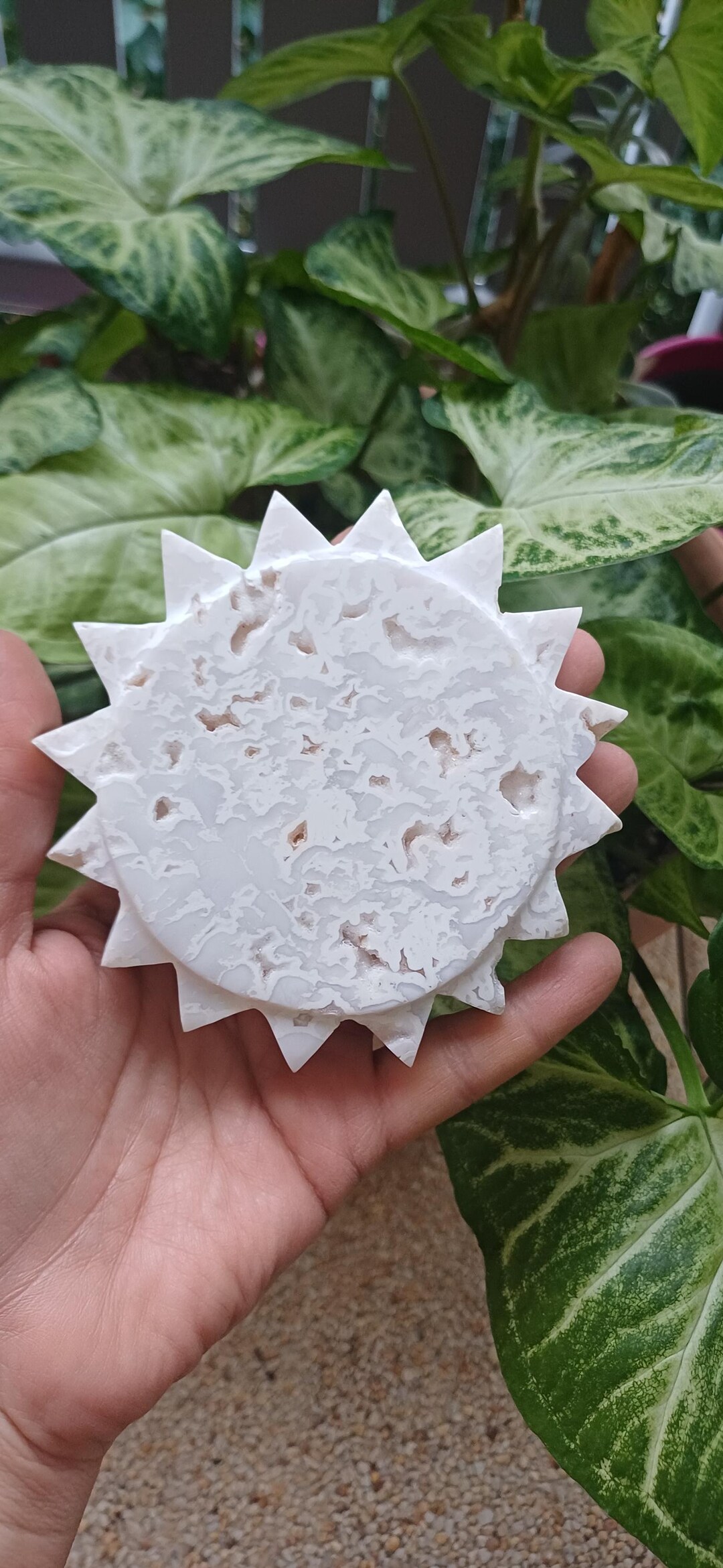 Sun in Snow Agate Natural Stone. Snow Agate for Crystal Healing and ...