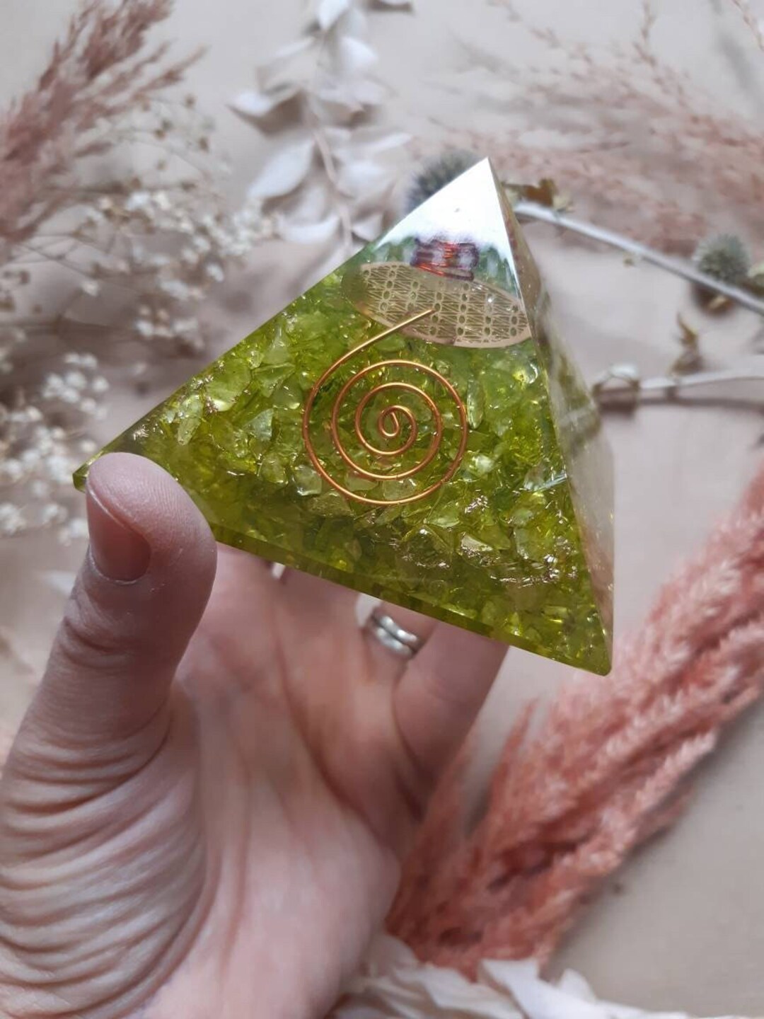 Orgonite Pyramid, Orgone Pyramid, Protective Orgone, Reiki, Feng Shui ...