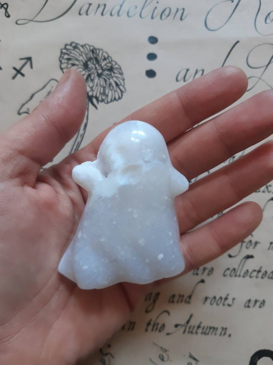 Ghost in Agate Snow Natural Stone. Snow Agate for Lithotherapy and ...