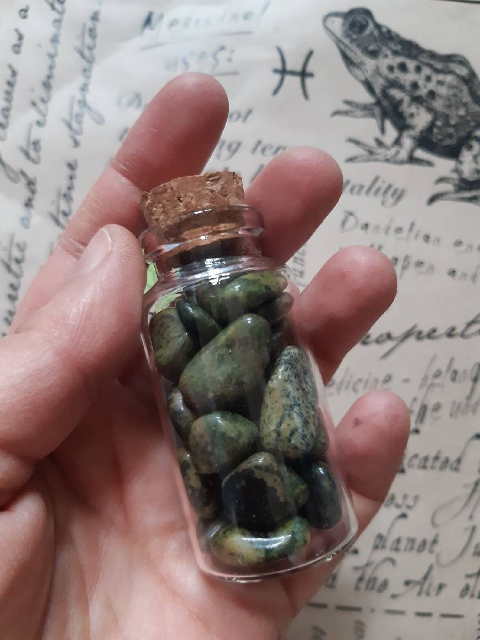 MINERALS FLASK, Mineral Vials for Ritual, Apothecary Vial, Vial for ...