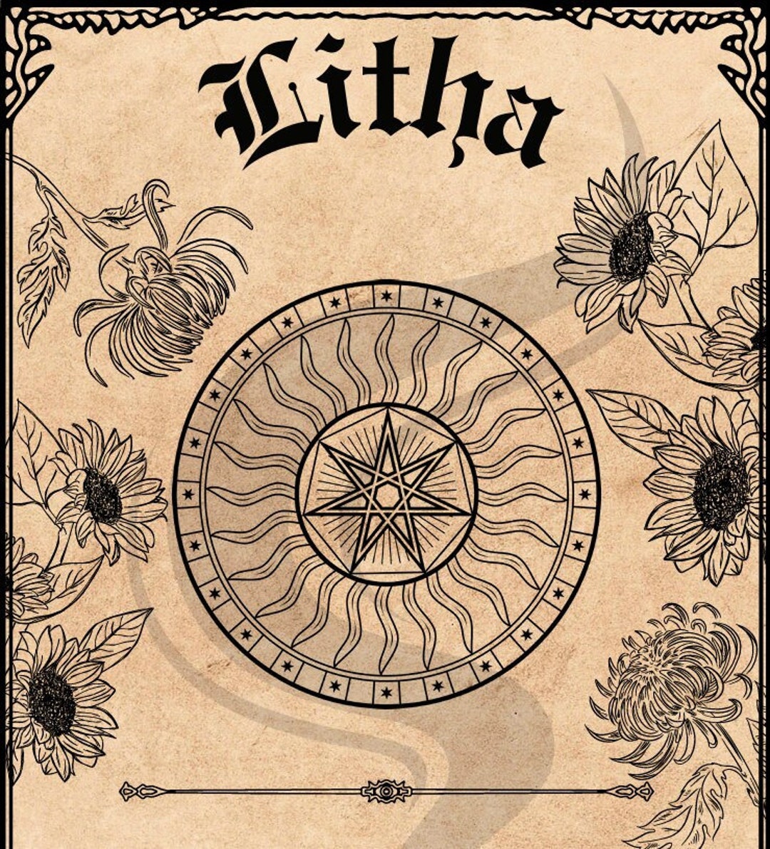 LITHA Grimoire Pages in PDF Format to Download. - Etsy