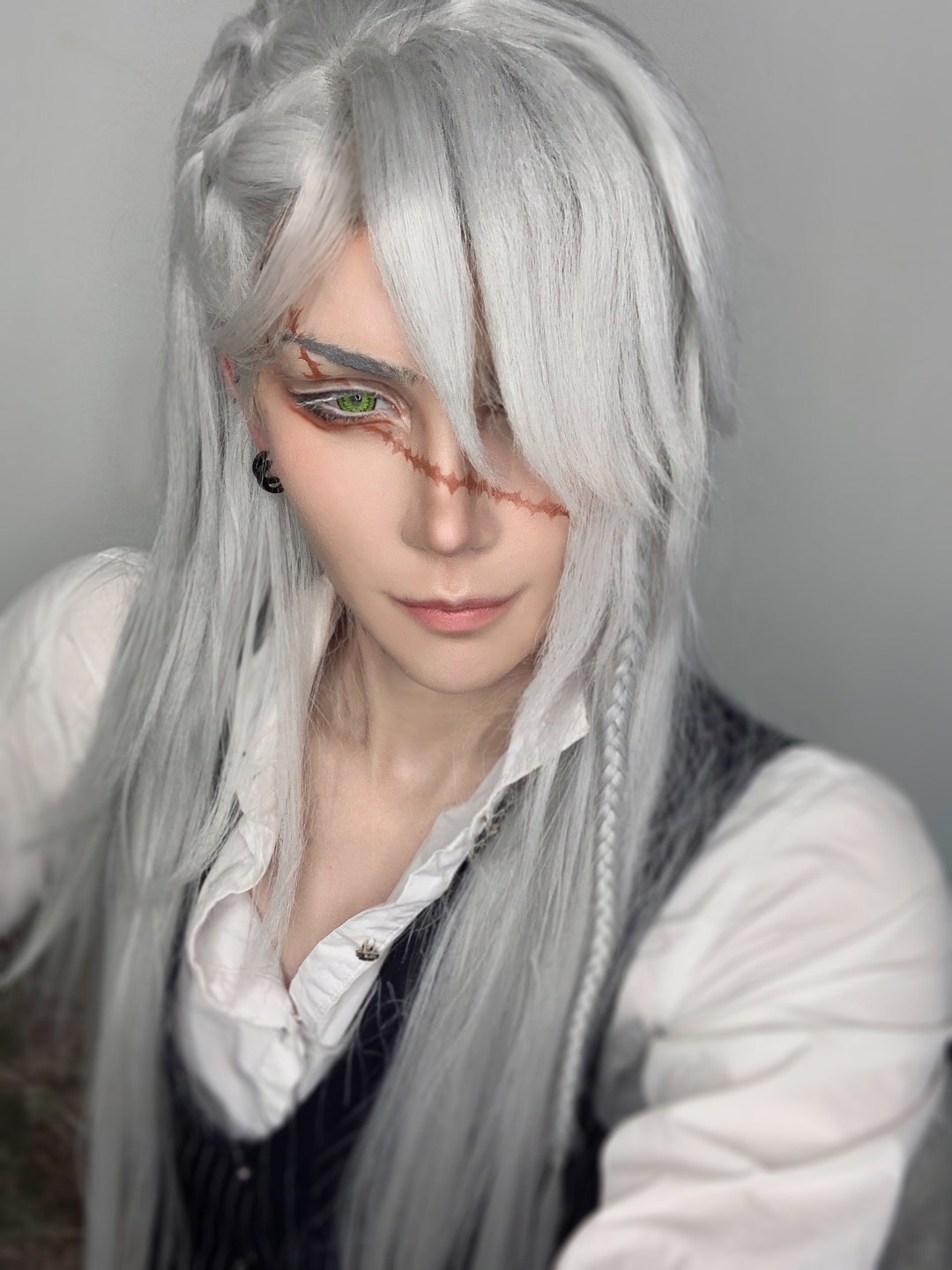 Undertaker Cosplay Wig, Side Braid Version - Etsy