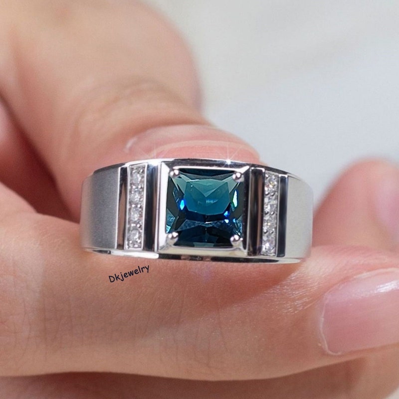 Mens Topaz Ring - Etsy