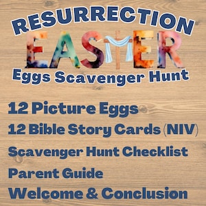 Resurrection Eggs Easter Download With Scavenger Hunt - Christ Centered ...