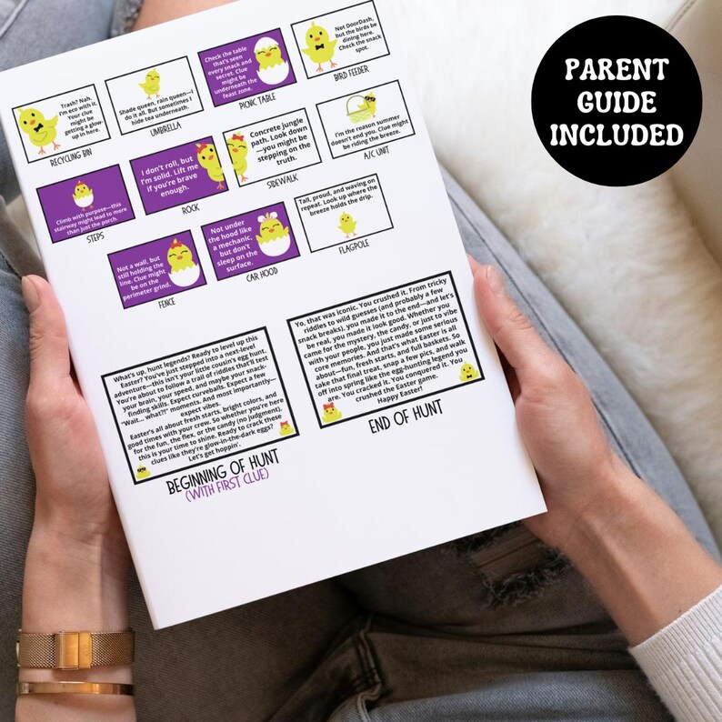 Teen Easter Scavenger Hunt: Gen Z Riddles & Slang (PDF Download) - Etsy