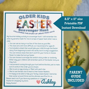Religious Easter Scavenger Hunt: Christ Centered Riddles (PDF Download ...