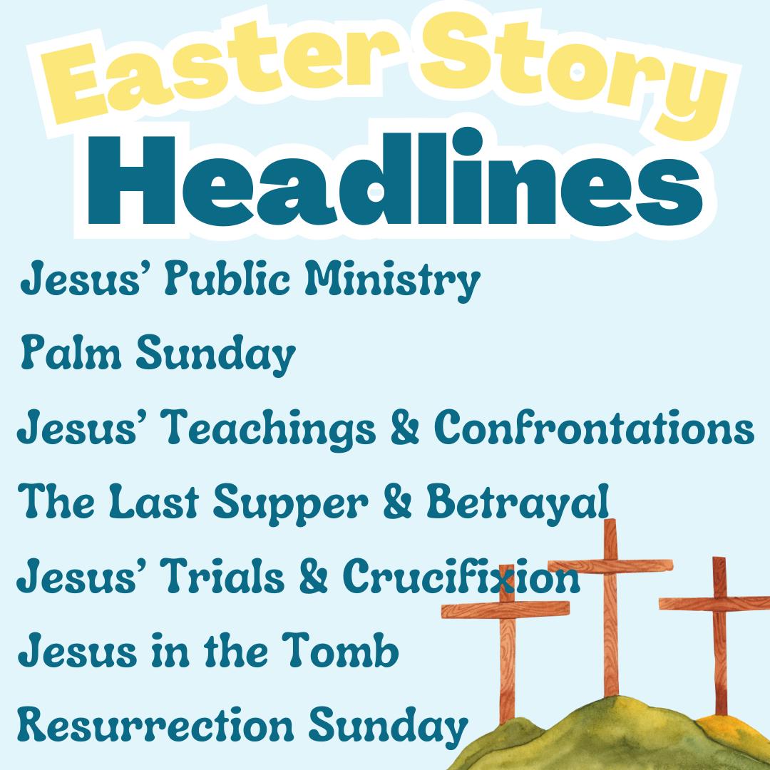 Older Kids Religious Easter Egg Scavenger Hunt - Treasure Hunt - for ...