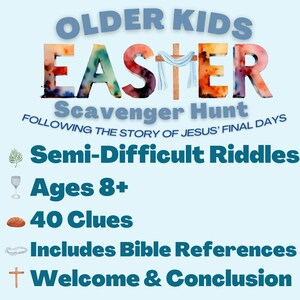 Religious Easter Scavenger Hunt: Christ Centered Riddles (PDF Download ...