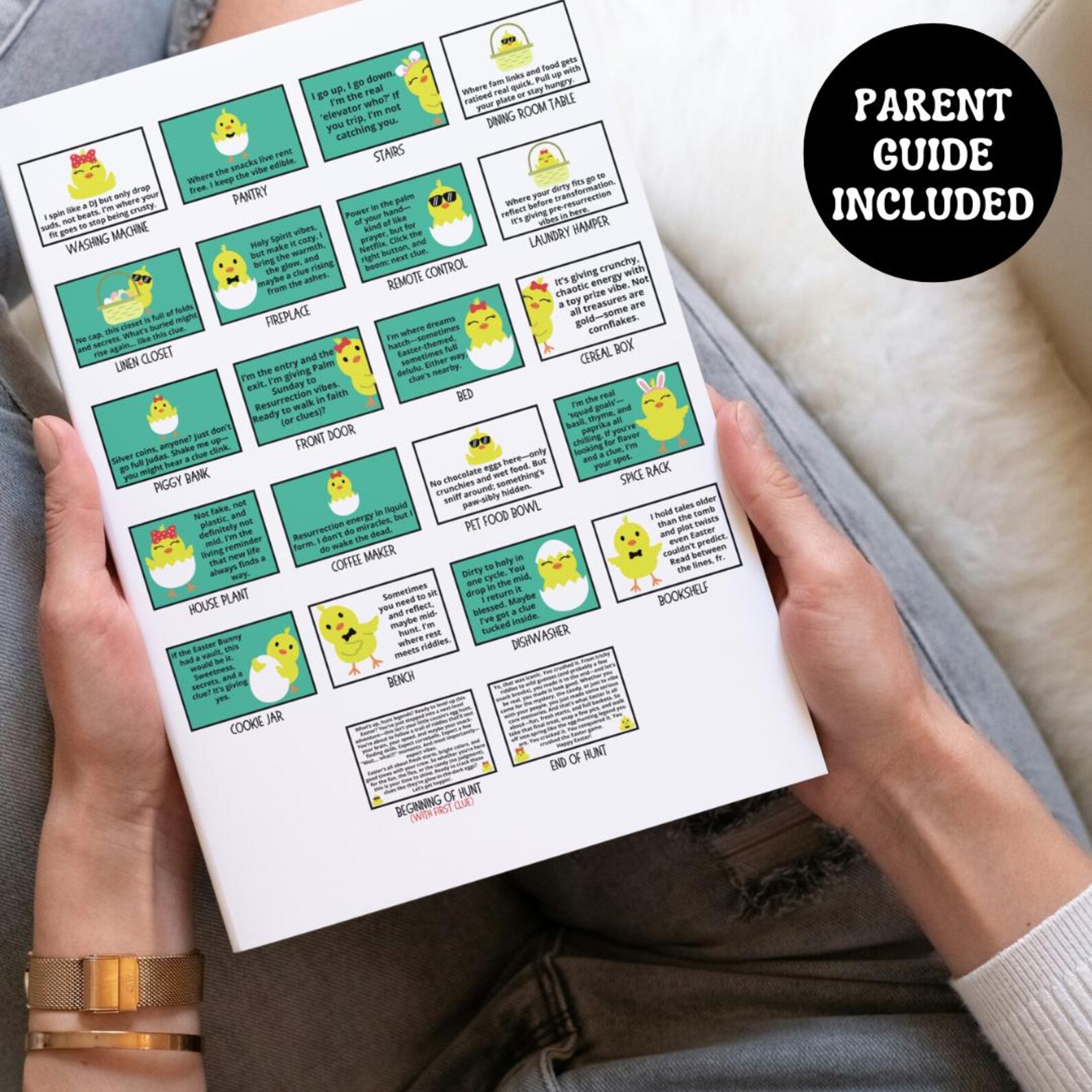 Teen Easter Scavenger Hunt: Gen Z Slang Riddles (PDF Download) - Etsy