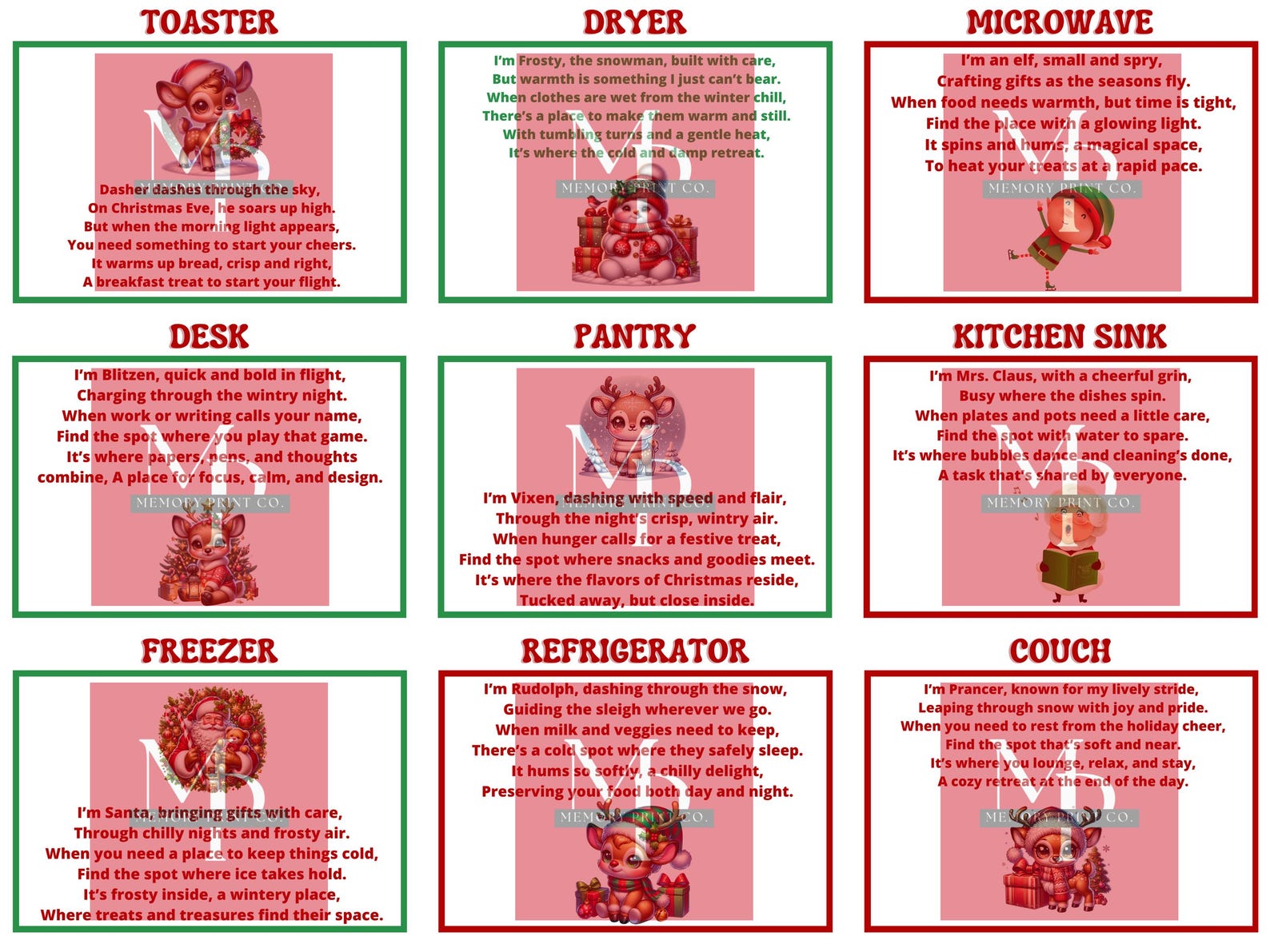 Reindeer Christmas Scavenger Hunt: Riddles & Clues (PDF Download) - Etsy