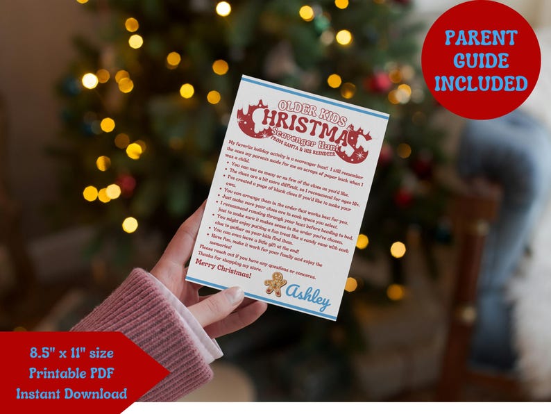 Reindeer Christmas Scavenger Hunt: Riddles & Clues (PDF Download) - Etsy