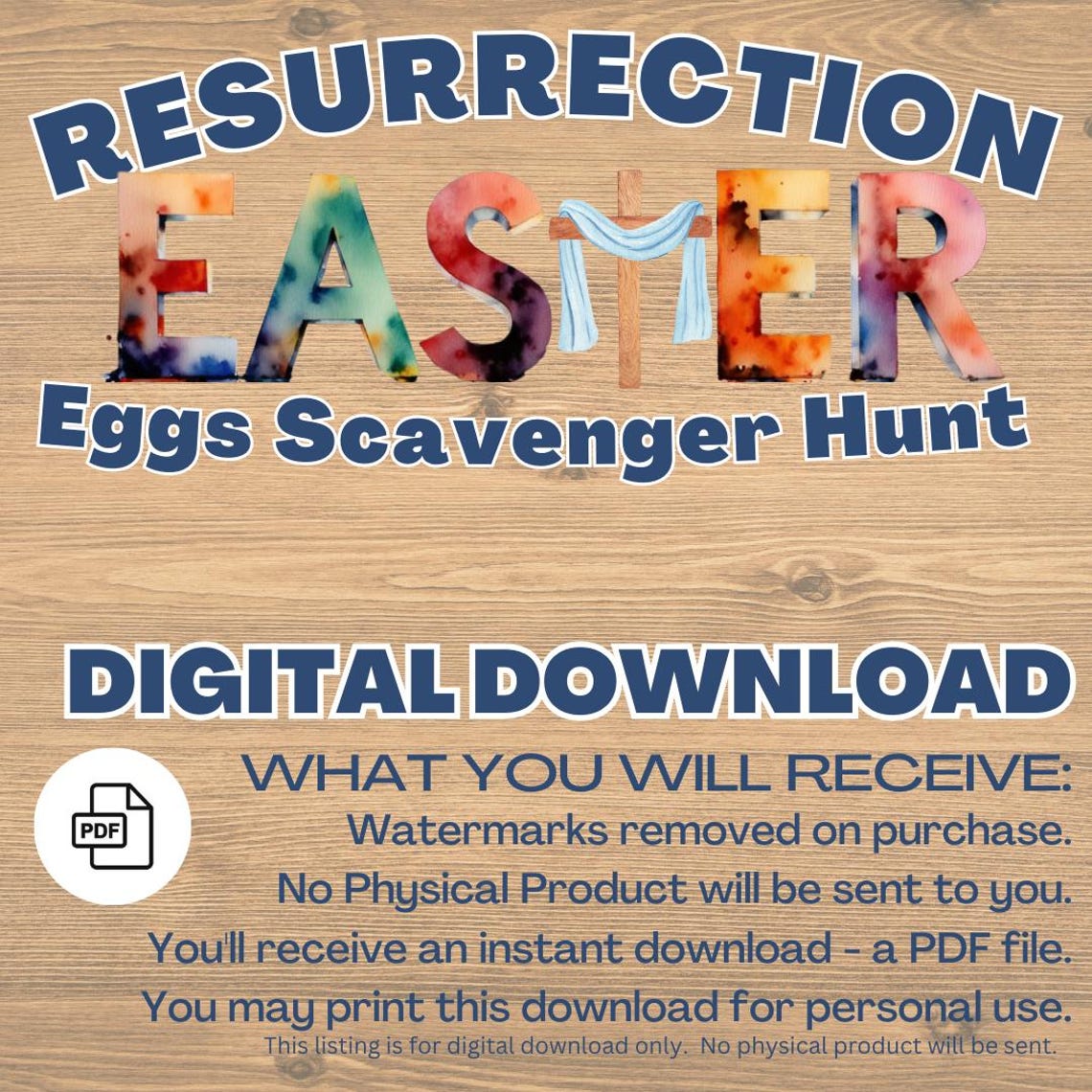 Resurrection Eggs Easter Download With Scavenger Hunt - Christ Centered ...