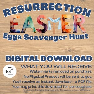 Resurrection Eggs Easter Download With Scavenger Hunt - Christ Centered ...