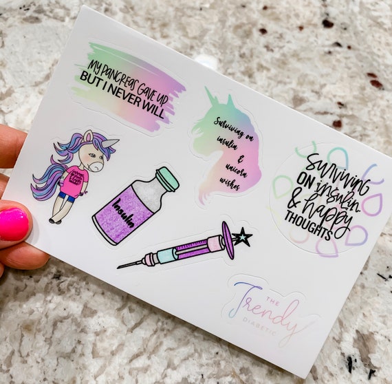 Diabetes Sticker Sheet Diabetes Gift Diabetes Sticker | Etsy