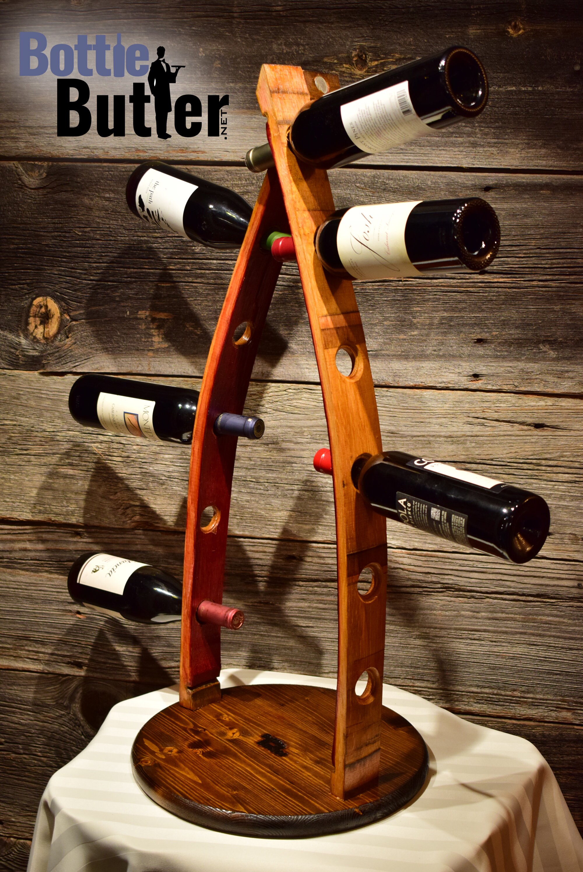 Wine Barrel Stave Wine Rack 13 Plus Bottles - Etsy