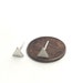 Triangle Studs, Silver Plated Triangle Studs, Tiny Studs, Dainty ...