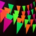 78ft Neon Papel Pennant Banner decoraciones colgantes para cumpleaños ...