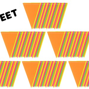78ft Neon Papel Pennant Banner decoraciones colgantes para cumpleaños ...