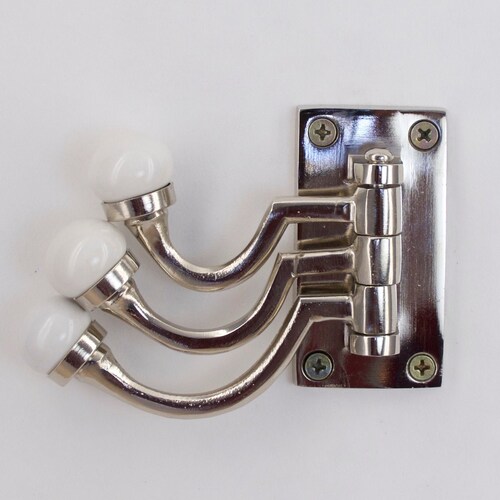 Modern Silver Multi Hook Coat Hook Wall Mount Vintage Wall - Etsy