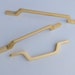 Stepped Matte Gold Handles - Drawer Handles Pulls, Gold Satin Finish ...