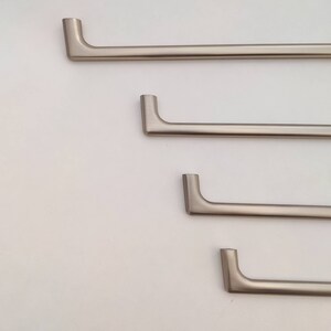 Simple Matte Silver Handles - Drawer Handles Pulls, Silver Satin Finish ...