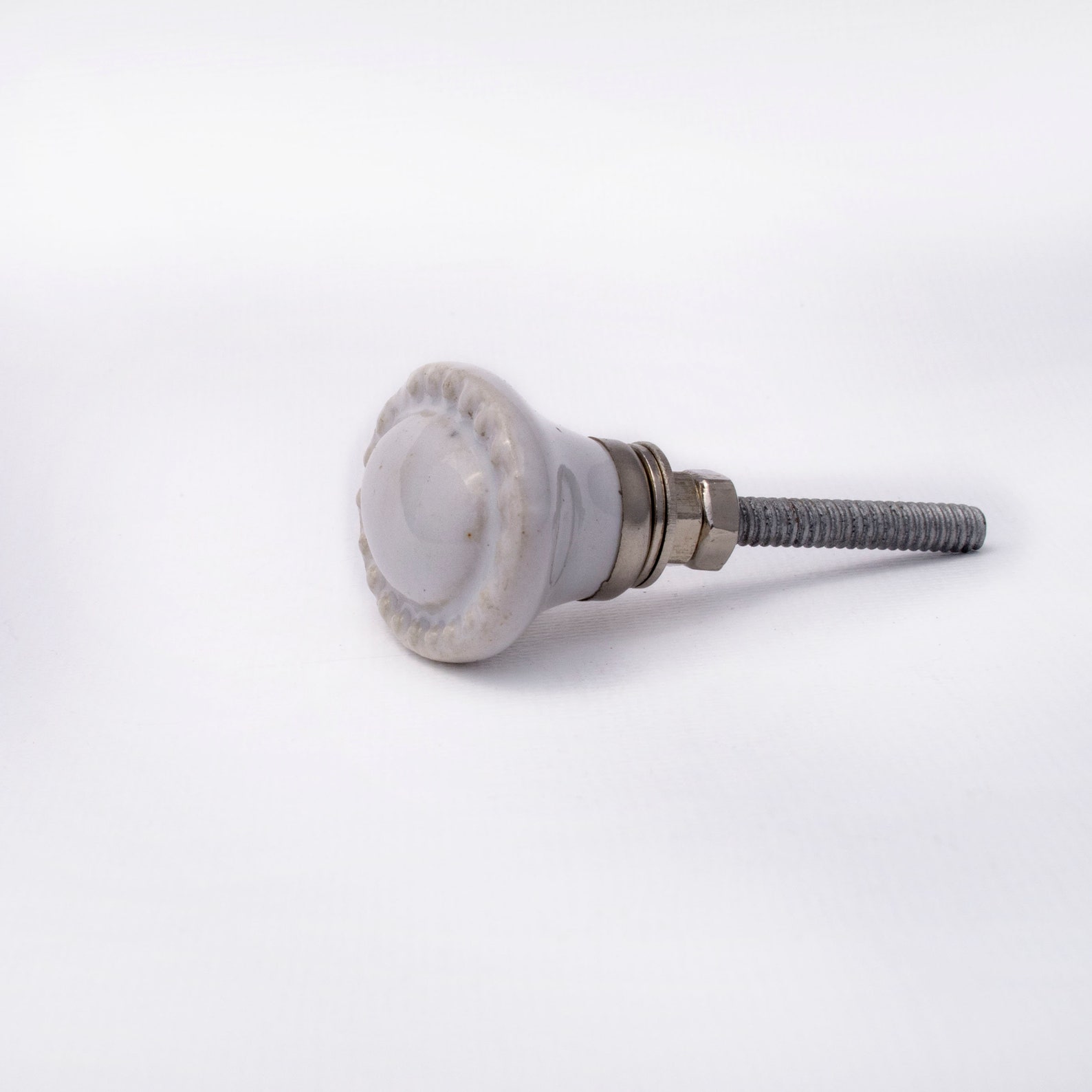 Petite Halo Knob - Ivory - Decorative Ceramic Drawer Pull Knob, Dresser ...