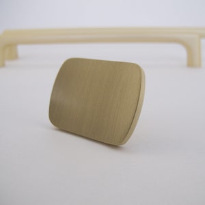 Simple Matte Gold Handles - Drawer Handles Pulls, Gold Satin Finish ...