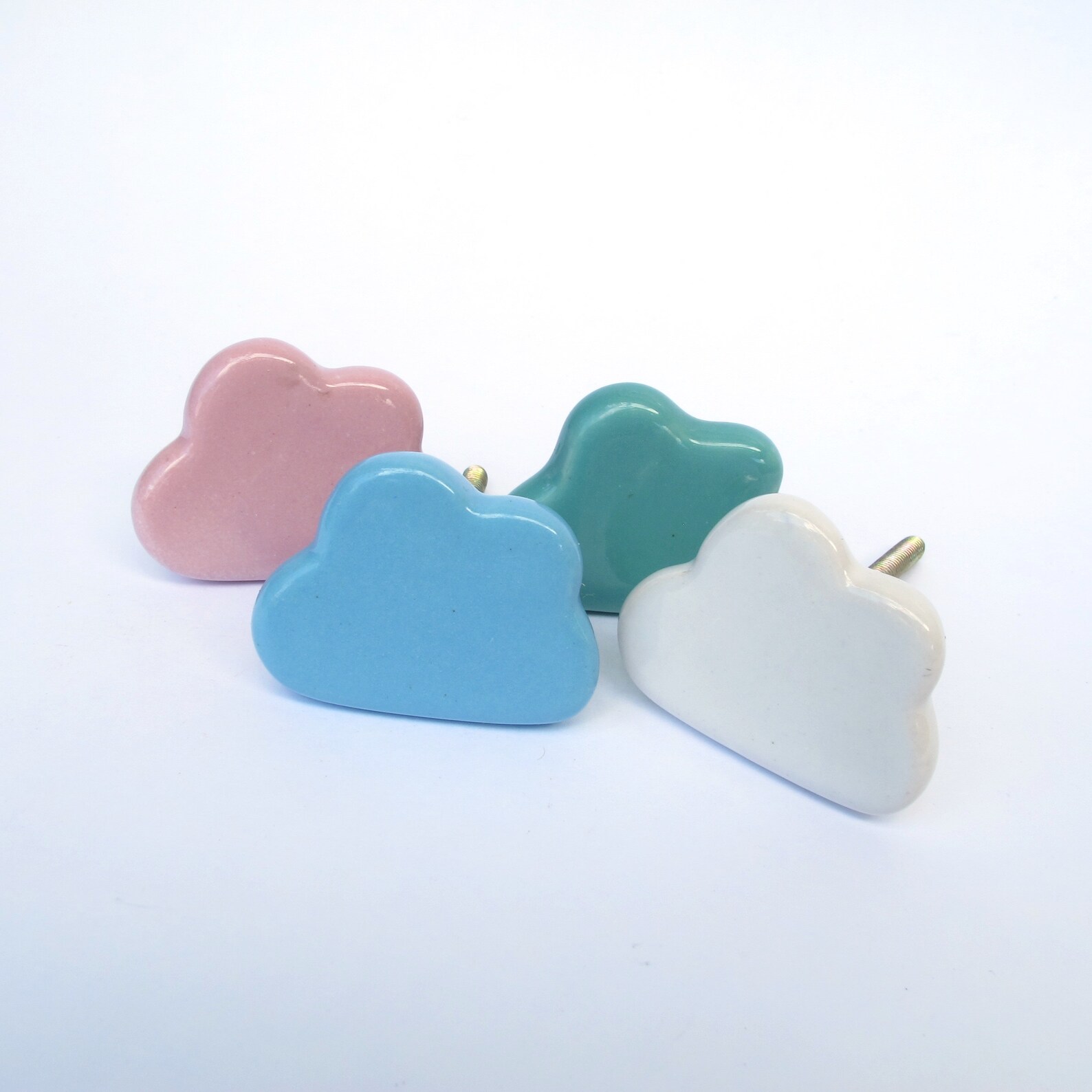 Cloud Knobs White Fun Cute Drawer Pull Cute Cloud Pull - Etsy