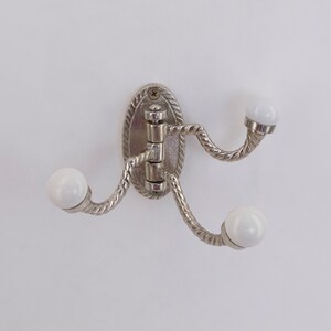 Sailors Hook Multi - Silver Coat Hook Wall Mount | Vintage Wall Hooks | Wall Mounted Coat Hooks ...