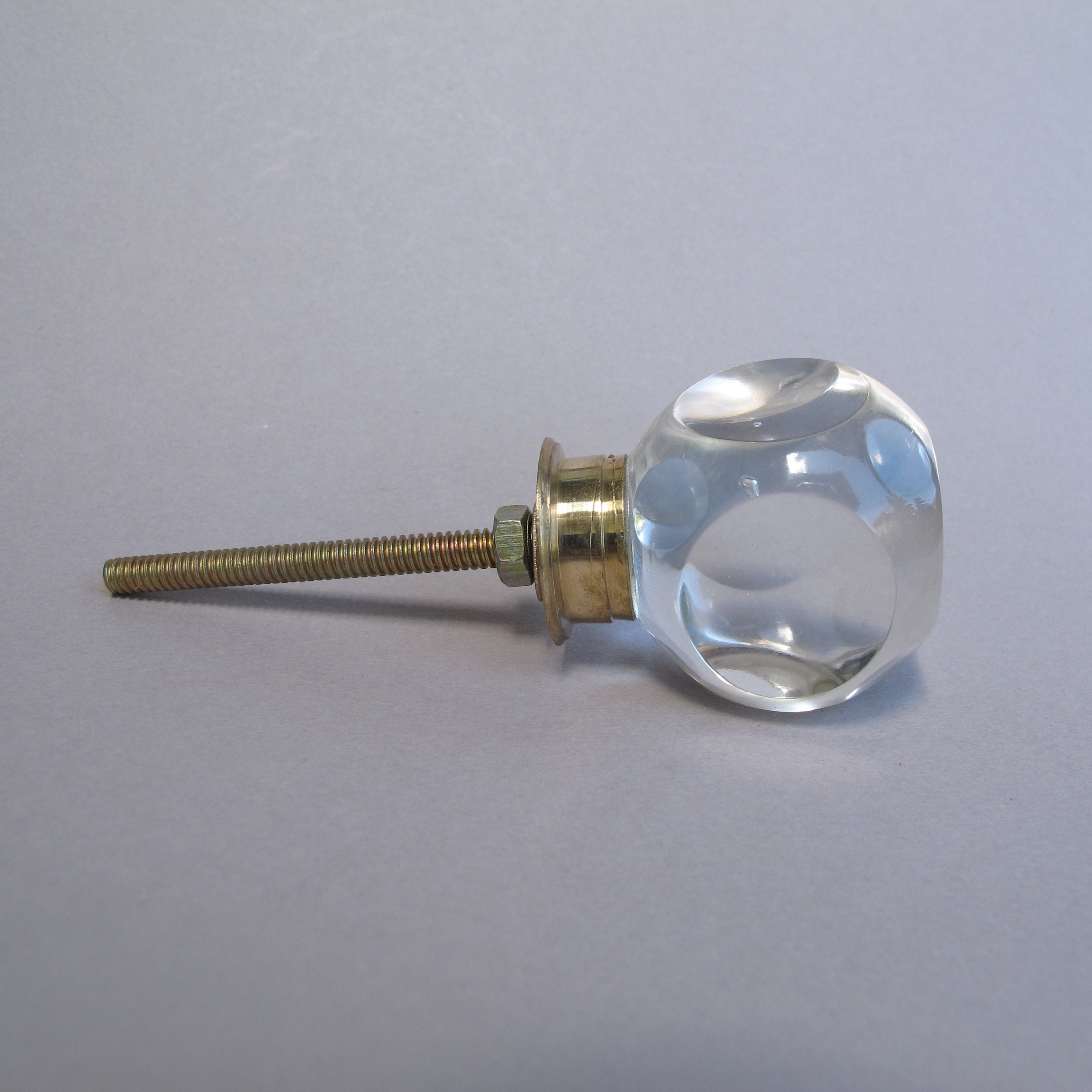 Crystal Luna Knob - Glass Knob, Glass Pull, Knobs and Pulls, Pull Knob ...