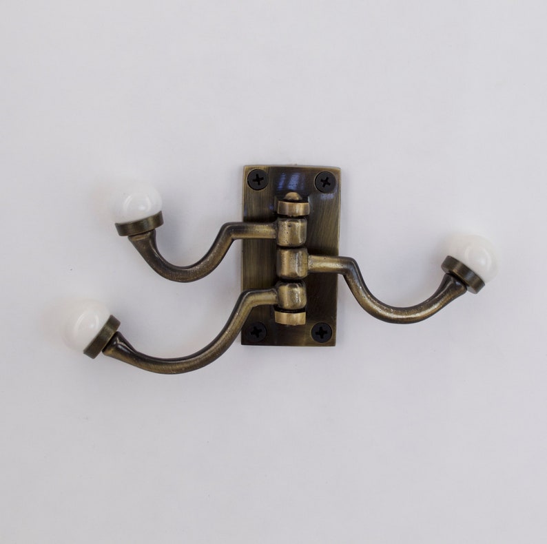 Modern Bronze Multi Hook - Coat Hook Wall Mount | Vintage Wall Hooks ...
