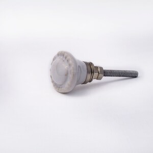 Petite Halo Knob - Ivory - Decorative Ceramic Drawer Pull Knob, Dresser ...