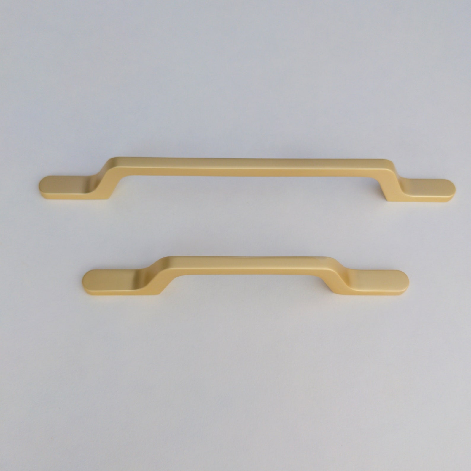 Stepped Matte Gold Handles Drawer Handles Pulls Gold Satin - Etsy
