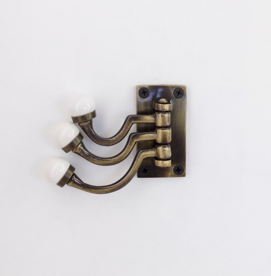 Modern Bronze Multi Hook - Coat Hook Wall Mount | Vintage Wall Hooks ...