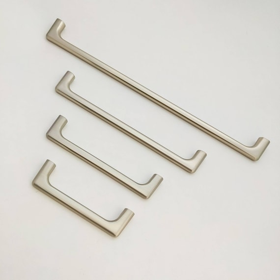 Simple Matte Silver Handles Drawer Handles Pulls Silver - Etsy